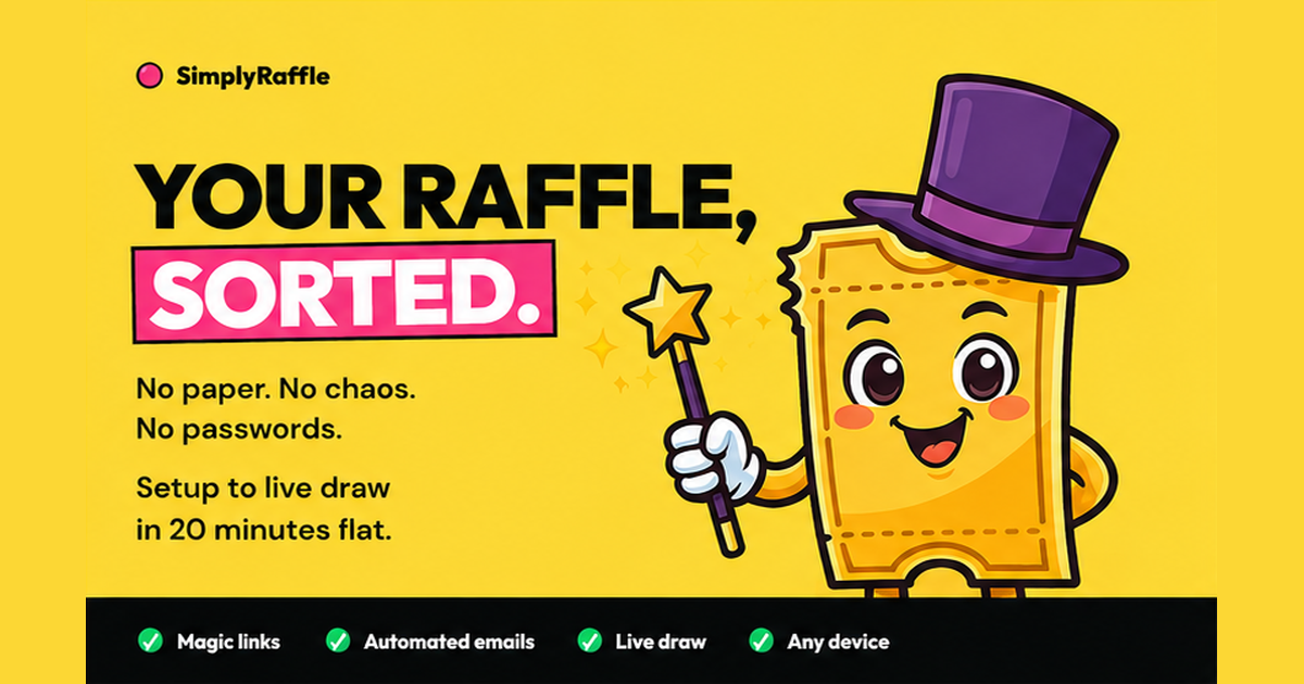 SimplyRaffle — Run Your Raffle Without the Chaos